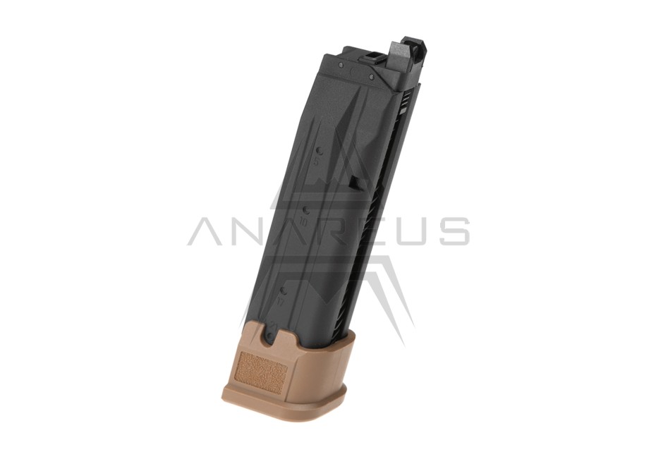 SIG AIR P320 M17 / M18 GBB Extended Magazine, 25 BBs - Tan - BraBilligt ...